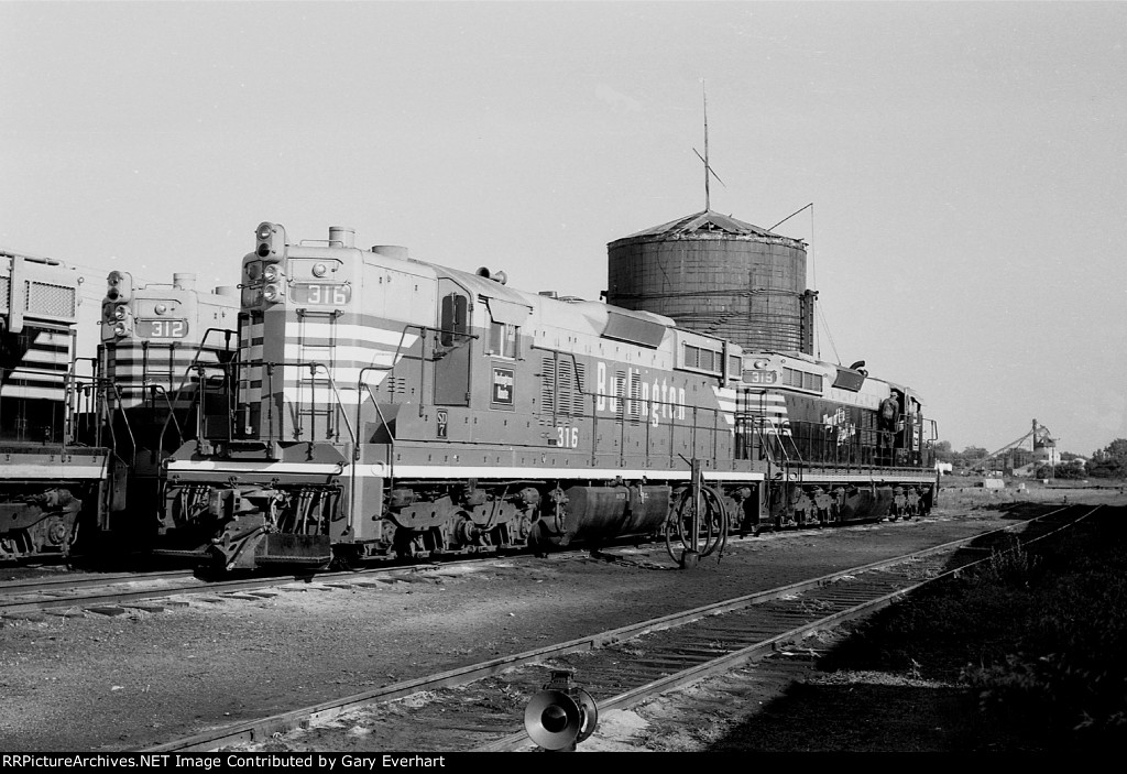 CBQ 316, 312 & 318 - Chicago, Burlington & Quincy